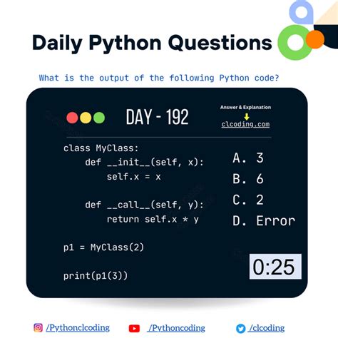 Python Coding Challenge Day 192 What Is The Output Of The Following Python Code Rpythonclcod