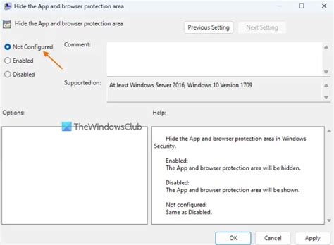 app and browser control missing