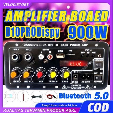 Jual Model Baru D10 Ⅱ Amplifier Board Bluetooth Usb Karaoke Digital