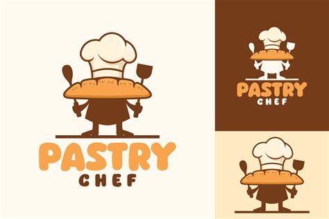 Pastry Chef Mascot Bread Kitchen Logo Design 38356431 Vector Art At