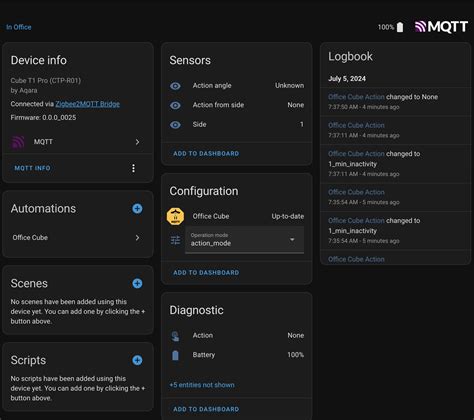 Zigbee MQTT Xiaomi Cube Controller Page Blueprints Exchange Home Assistant Community
