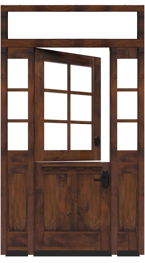 Dairy Dutch With Sidelights And Transom Window Glass Dutch Doors