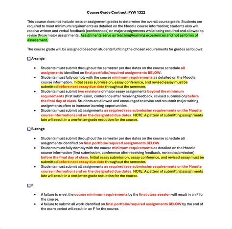 Course Grade Contracts Assignments As Teaching And Learning Not Assessment Dr Pl Paul