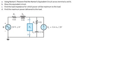 Solved A Using Norton S Theorem Find The Norton S Chegg