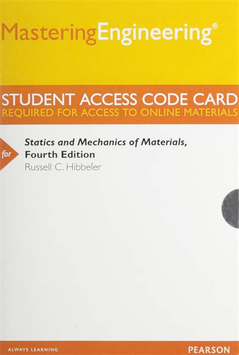 Amazon.com: Statics and Mechanics of Materials MasteringEngineering Access Code: 9780133454772 ...