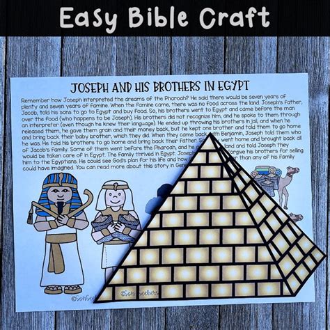 Joseph And His Brothers Bible Craft Sunday School Scripture Study