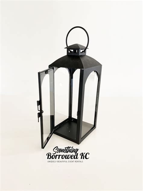 Black Metal Lanterns 3 5 Something Borrowed Kc