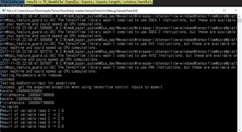 Sample Test Is Not Runnig Issue Migueldeicaza TensorFlowSharp GitHub