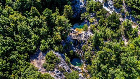 Waterfalls Of Agia Kori The Mount Olympus Greece