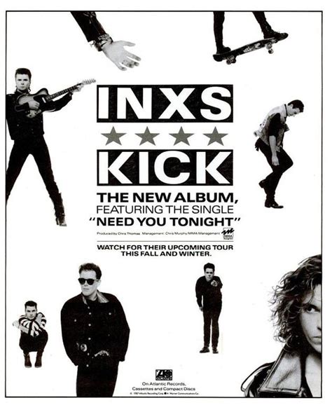 Inxs Kick 1987 Best 80s Music Michael Hutchence Concert Posters