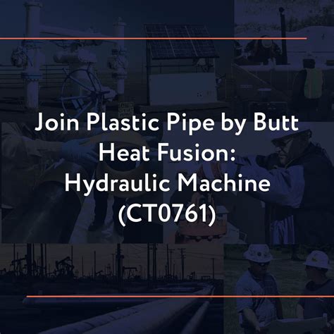 Ct0761 Join Plastic Pipe By Butt Heat Fusion Hydraulic Machine