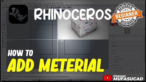 Rhino How To Add Material Youtube
