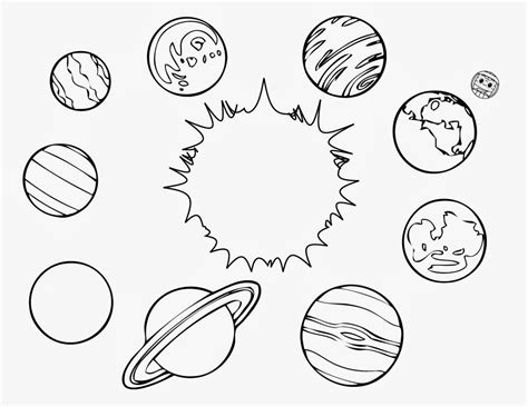 9 Planets Coloring Page And Coloring Book 6000 Coloring Pages
