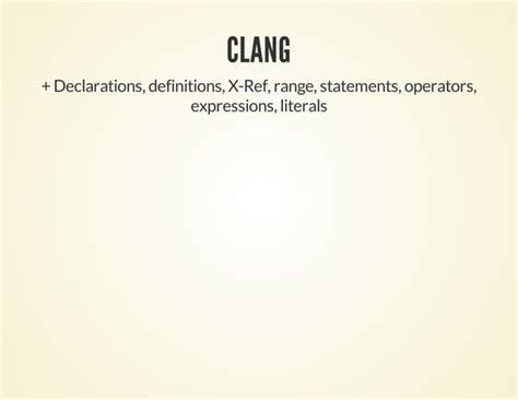 Crange Clang Based Tool To Index And Cross Reference Cc Source Code