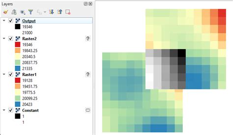 Transferring Raster Band Features To Another Raster In Qgis Geographic Information Systems