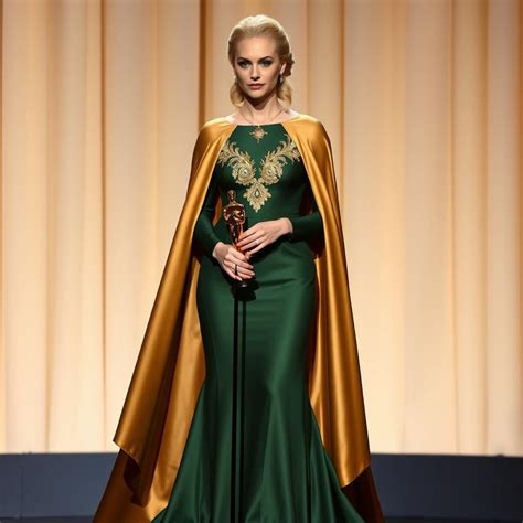 Glitz And Glam Blonde Actress Wins Oscar