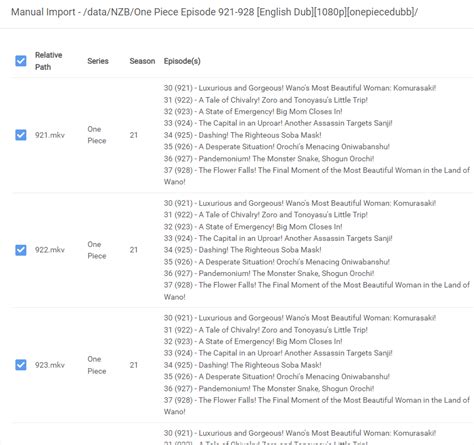 Anime Episode Batches Import A Single Episode As Multi Episode · Issue 5488 · Sonarrsonarr