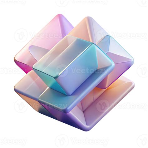 Vibrant Creative A Dynamic Composition Of Overlapping Translucent Planes In Pastel Colors
