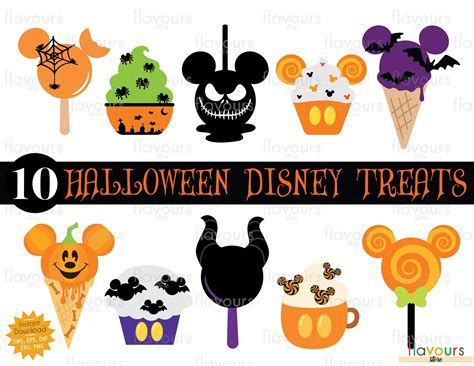 Halloween Disney Treats Bundle Svg Cut File Flavoursstore