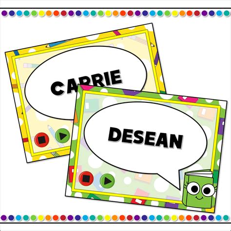 Back To School Editable Random Name Picker Teacher Gameroom