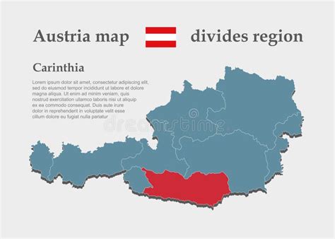 Carinthia Austria Map Stock Illustrations 441 Carinthia Austria Map