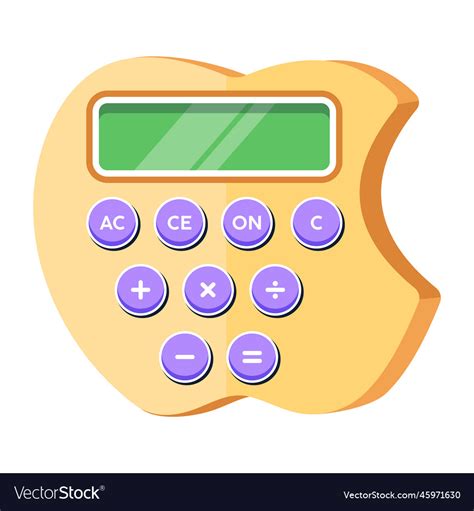 Calculator Royalty Free Vector Image Vectorstock