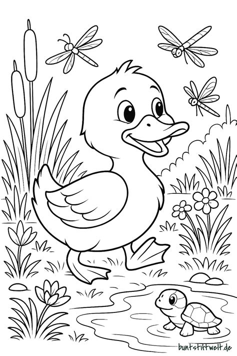 Ente Ausmalbilder Kostenlose Vorlagen Zum Ausmalen
