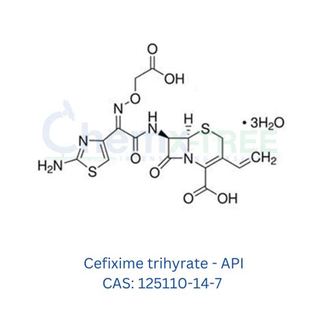 Cefixime Trihyrate Api Chemxtree Standards