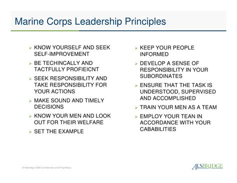 Leadership Skills Usmc At Rae Johnson Blog