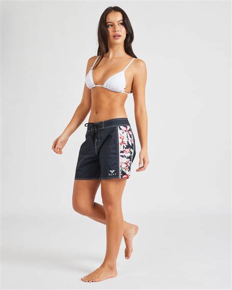 Shop Roxy New Life Board Shorts In Anthracite New Life Fast Shipping