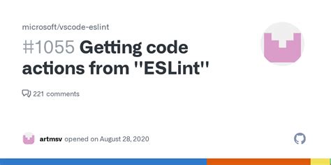 getting code actions from eslint · issue 1055 · microsoft vscode