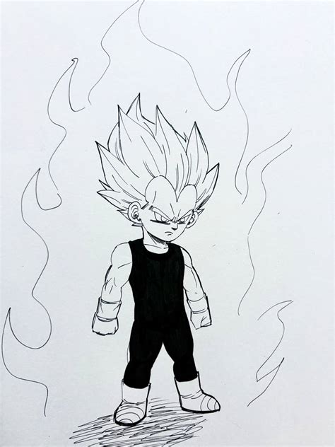 Ss Mini Vegeta By Chikoego On Deviantart