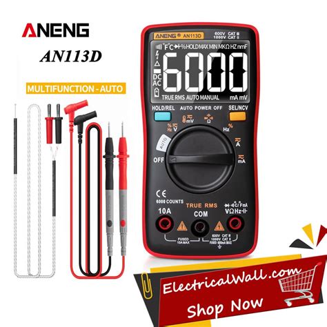 Aneng Pen Mini Smart Multimeter Multimeter Electricalwall