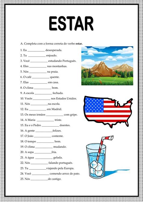 Conjugate The Verb Estar In Present Indicative