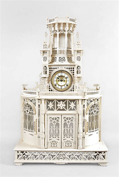 Cathedral Form Shelf Clock With Ansonia Clock Co Movement 4614728400