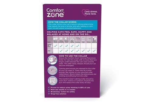 Comfort Zone Calming Pheromone Collar For Cats Cat Anxiety Relief Shoplineusa