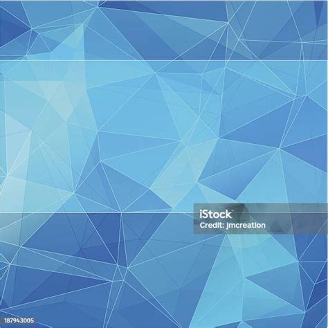 Gaya Segitiga Latar Belakang Abstrak Biru Ilustrasi Stok Unduh Gambar