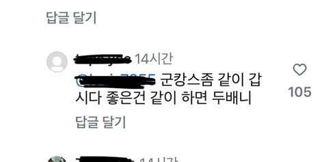 안귀령 인스타 댓 모음 에펨코리아