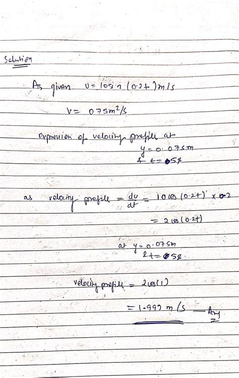 [solved] for flow over a stationary plate in an oscillating flow with u