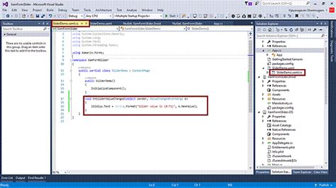 Slider Control In Xamarin Forms Application For Android And UWP