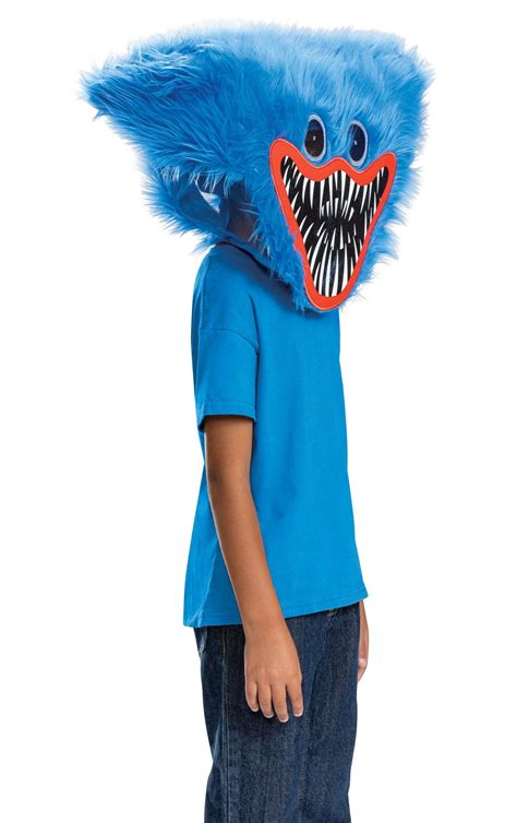 Poppy Playtime Huggy Wuggy Plush Mask Wearable Costume Accessory Multi