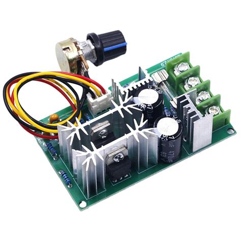 PWM Motor Speed Controller DC V A W KHz DC Motor Regulator Module With Heat