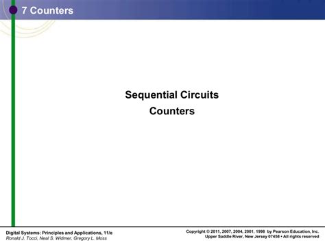 Digital Counters Sequential Circuits And Counter Types