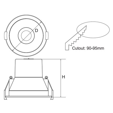 Sd30 Anti Glare 4cct Dimmable Led Downlight