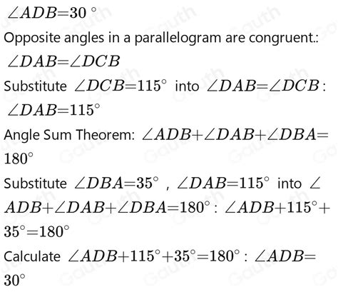 Solved 24 In The Figure Abcd Is A Parallelogram ∠ Bcd 115° And ∠