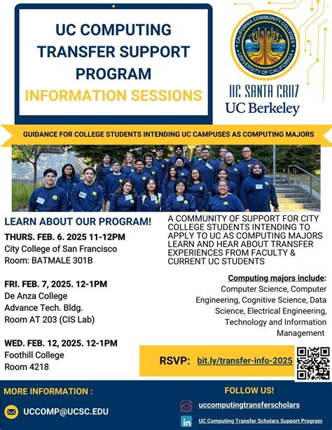 Uc Computing Transfer Scholars Support Program On Linkedin The Uc Computing Transfer Program