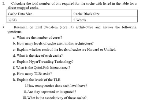 solved 2 calculate the total number of bits required for
