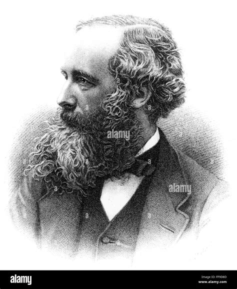 James Clerk Maxwell N Scottish Physicist Steel Engraving Th Century Stock Photo