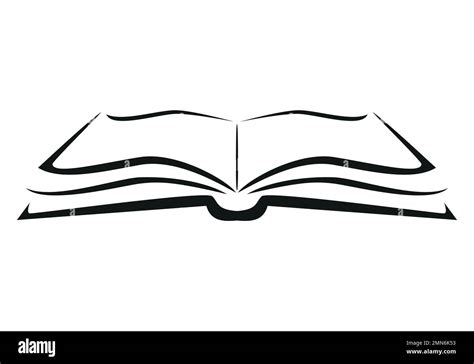 Book Black And White Vector Symbol Illustration Of An Open Book