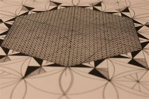 this triangle grid pattern is never ending using sacred geometry a